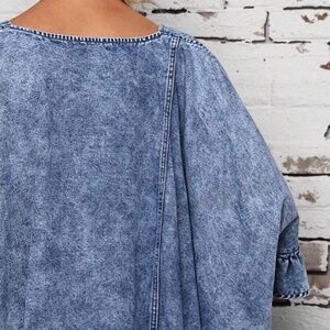BellanBlue | Jackets & Coats | Boho Denim Open Front Ruffle Detail ...